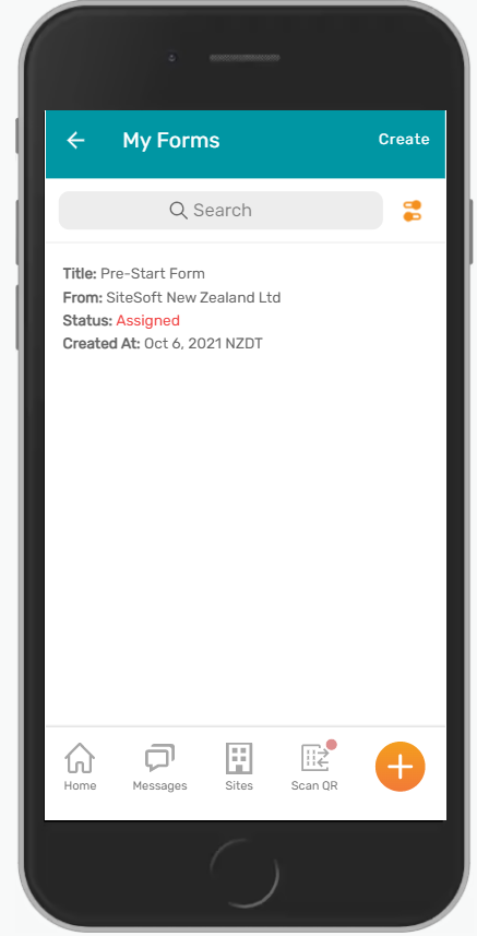 How to Complete Forms via the SiteConnect Mobile App