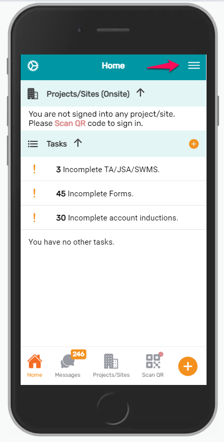 Completing Approved Work from a Form (Mobile App)