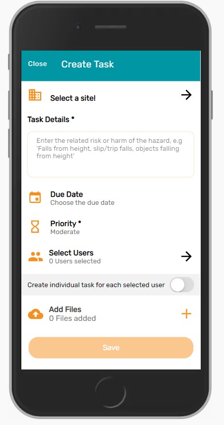 How to create Tasks (Mobile App)